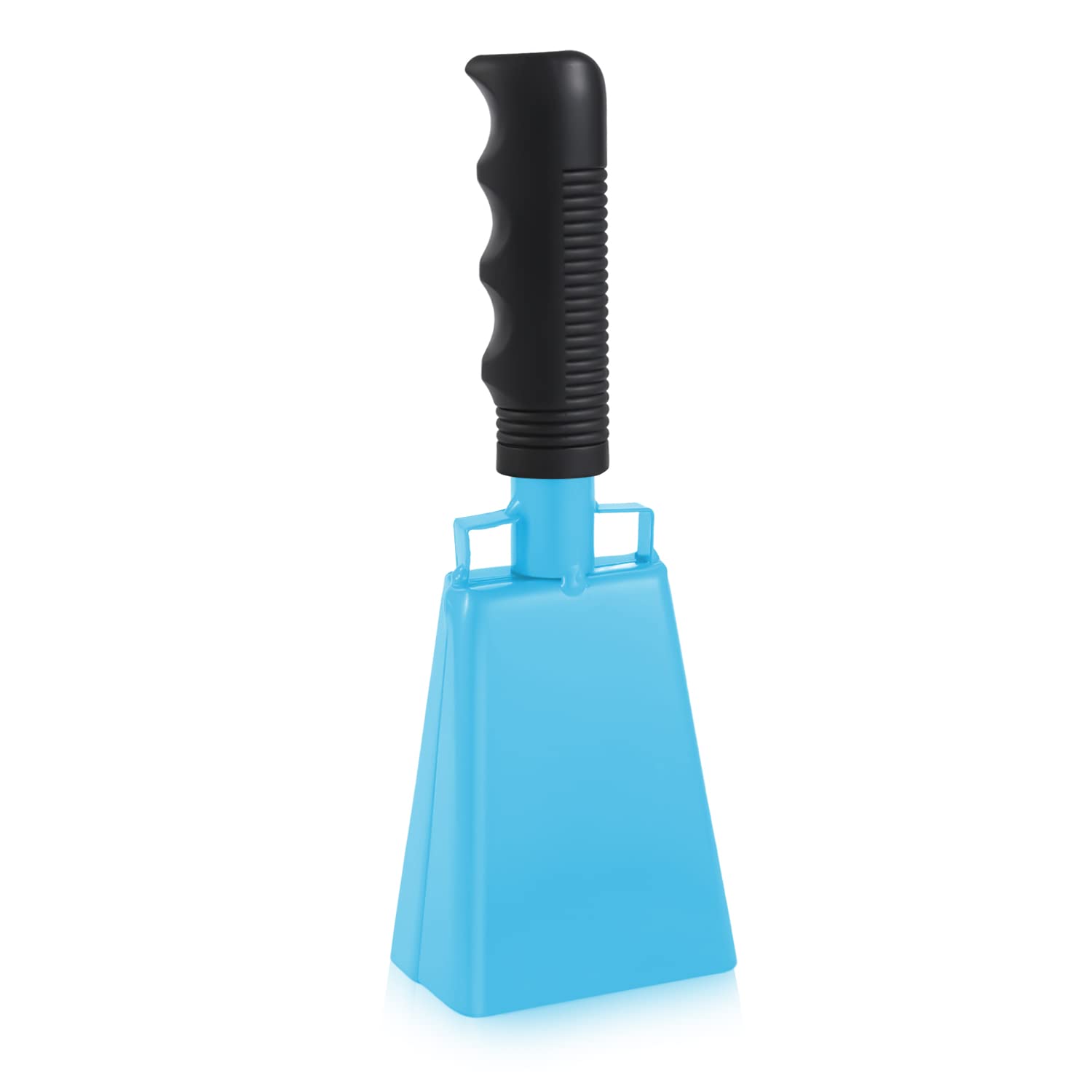 1pc Cow Bell Noise Maker, Cowbell with Handle for Sporting Events Football Game Cheering Bells Large Solid School Bells Hand Call Bell (Blue)