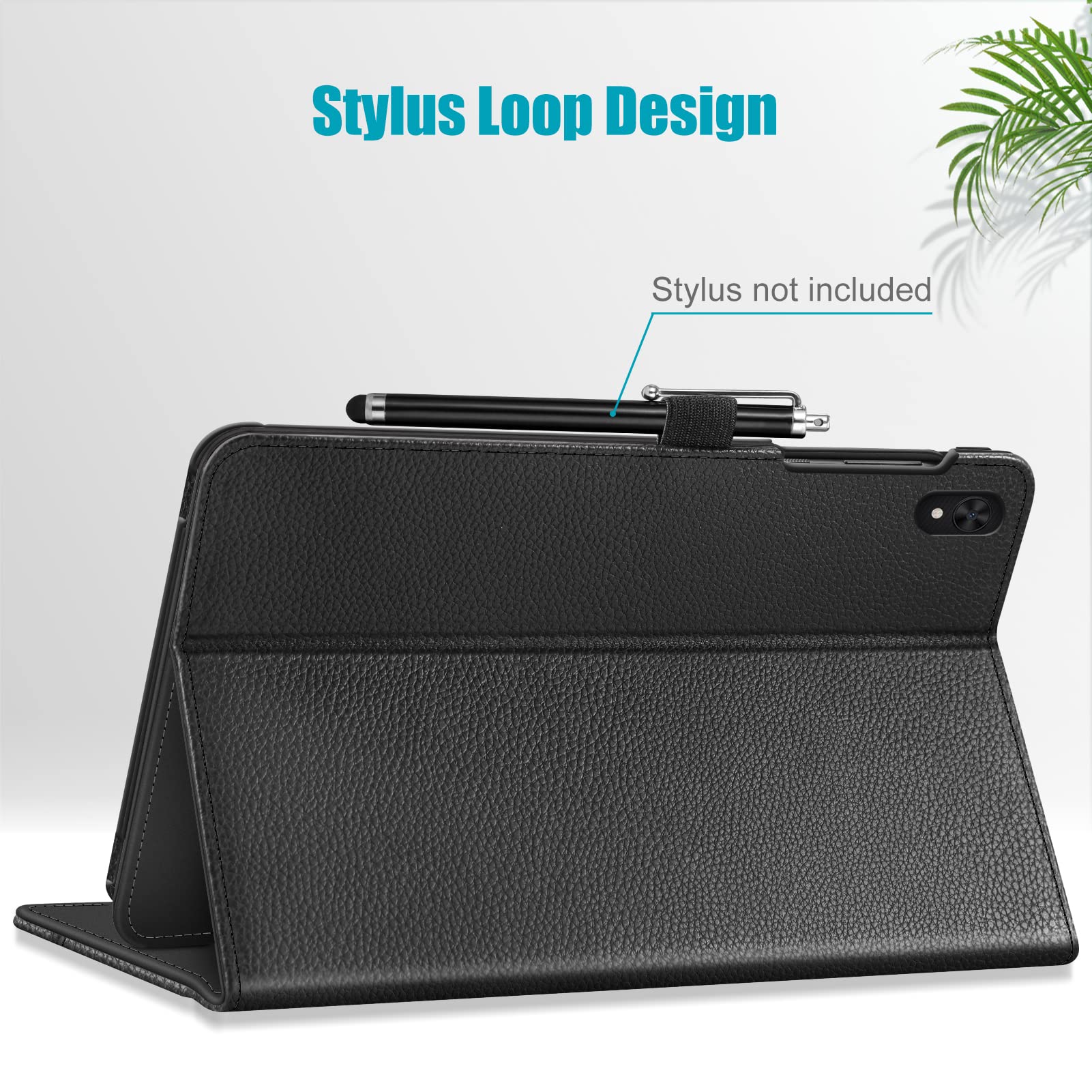 Fintie Case for Alcatel Joy Tab 2 (9032Z) / TCL Tab 8 (9038s) Tablet - [Hands Free] Multiple Angle Viewing Folio Stand Cover with Pocket (Black)