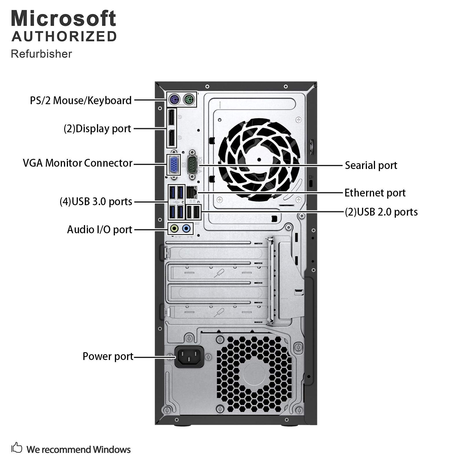 HP ProDesk 600 G2 Microtower High Performance Desktop PC, Intel Quad Core i7-6700 3.4GHz, 32G DDR4, 512G SSD, WiFi, BT, DP, Windows 10 Pro 64 Language Supports English/Spanish/French(Renewed)
