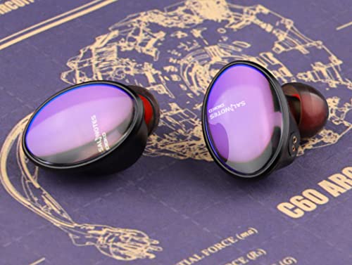 7Hz x Crinacle Salnotes Dioko HiFi 14.6mm Planar Diaphragm Driver in Ear Earphone IEMs with CNC Aviation-Grade Aluminum Case, Detachable 4-Core Litz OCC Copper Cable for Audiophile Musician Studio
