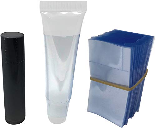 Clear Perforated Shrink Band for Lip Balm Tubes and Lip Gloss Squeeze Tubes (100 Pack)
