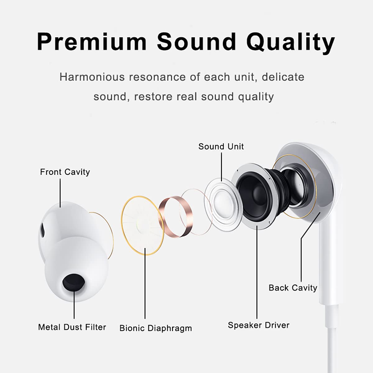 2 Pack-Apple Earbuds Wired with Lightning Connector[Apple MFi Certified](Built-in Microphone & Volume Control) in-Ear Stereo Headset Headphone for iPhone 13/12/SE/11/XR/XS/X/8/7 Support All iOS System