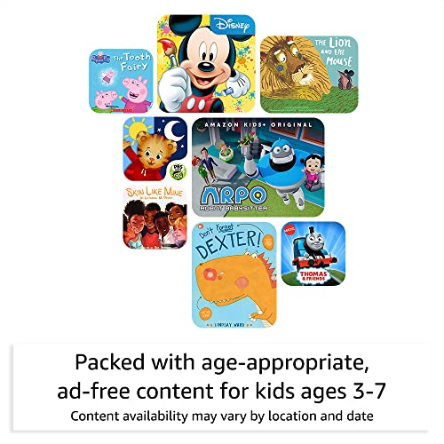 Amazon Fire HD 8 Kids tablet, 8" HD display, ages 3-7, includes 2-year worry-free guarantee, Kid-Proof Case, 64 GB, (2022 release), Purple