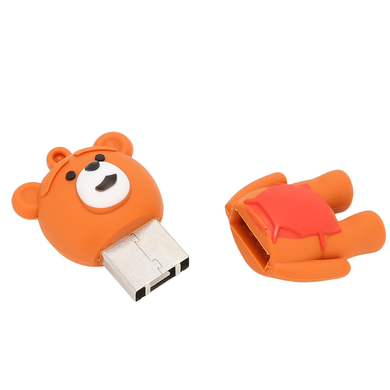 128GB Bear USB Flash Drive, High Speed U Disk Bulk Storage U Disk Cartoon Memory Thumb Stick U Disk Cute 16GB 32GB 64GB 128GB(#1)