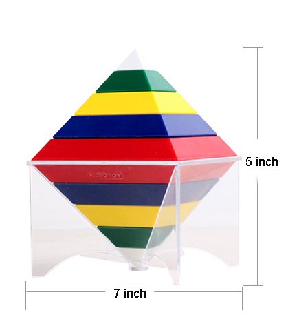 Agirlgle Building Blocks Stacking Toys for Kids Stacker Toy 3D Puzzle Stem Toys Pyramid Speed Cube, Creative Educational Toys for Kids Preschool Learning Toys Stacking Block