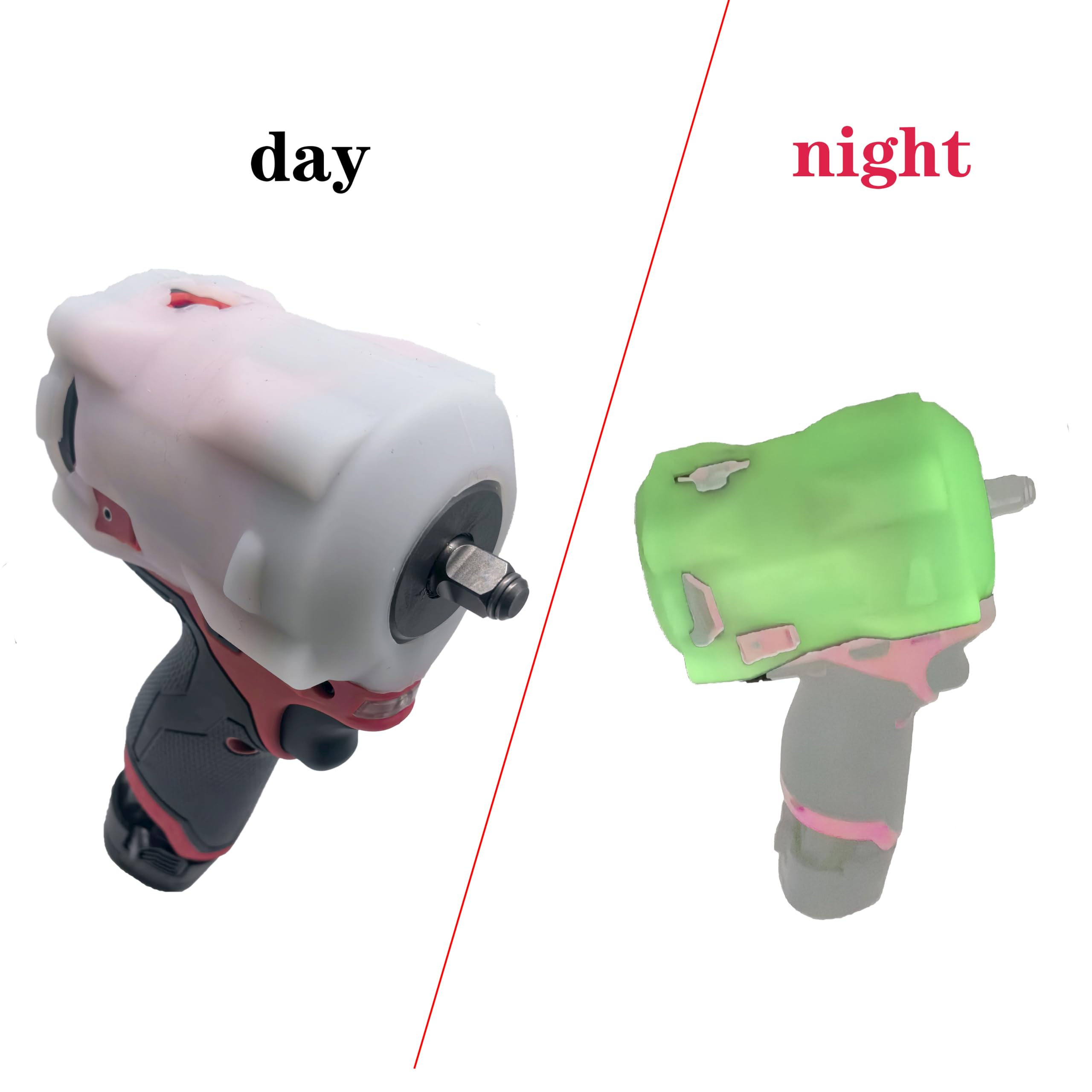 1pcs 49162554 Tool Protective Boot for Milwaukee M12 FUEL Stubby Impact Driver (noctilucent)