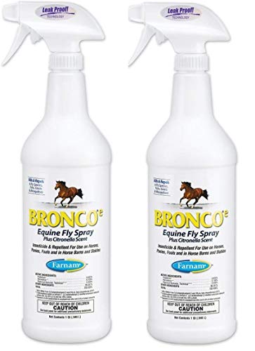 Bronco e Equine Fly Spray (32 oz Trigger Spray - 2 Pack)