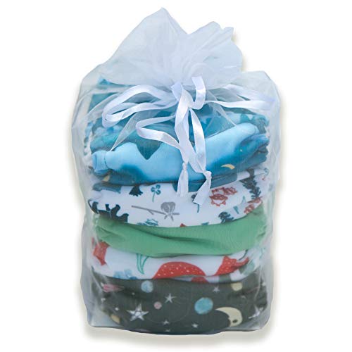 Thirsties Bundle of Adventure Cloth Diaper Collection Package, Snap Newborn All in One Cloth Diaper, Bundle of Adventure