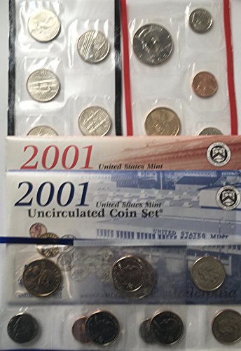 2001 P D US Mint Set 20 Piece Comes in the Original Packing from the Mint Uncirculated