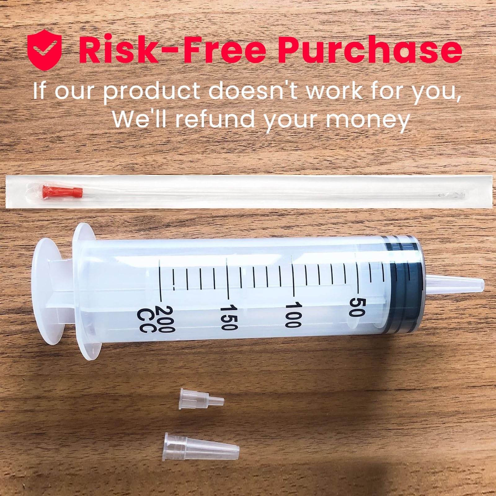 200ml Large Plastic Syringe with Tubing Tip Cap for Liquid Jello Shots Oral Lip Gloss Crafts Epoxy Feeder Pet Watering Party Enema Irrigator Measure Refill Oil Glue Applicator Dispenser without Needle