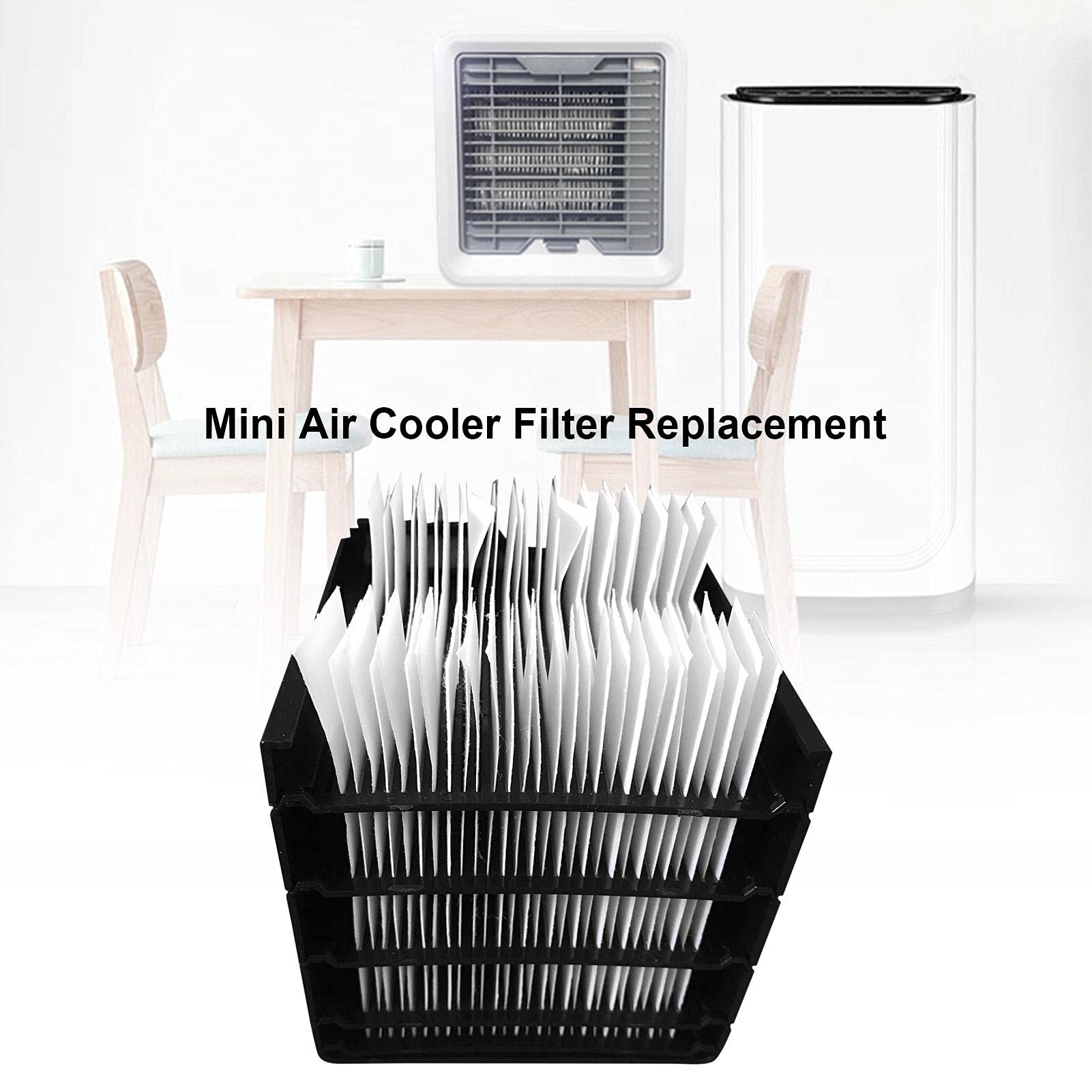 Air Cooler Filters, Mini Air Cooler Filter Replacement, Removable Filter for Air Personal Space Cooler, Portable Arctic Humidifier Filter Paper Air Conditioner Fan Filter