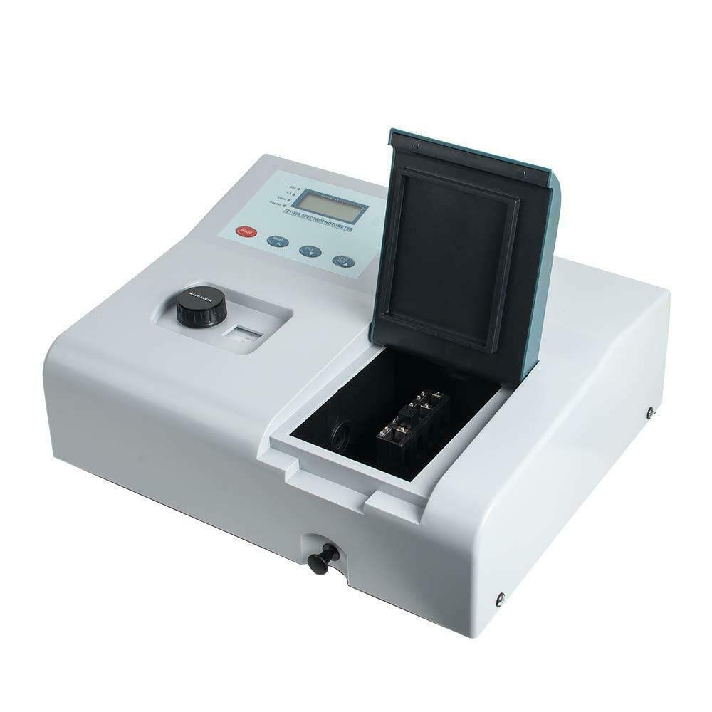 DONNGYZ Visible Spectrophotometer LDC Digital 721 Wavelength Range 350-1020nm Spectral Bandwidth 6nm Instruction Power Cord Glass Cuvette Wave Range Portable Digital Display Lab Analytical Equipment