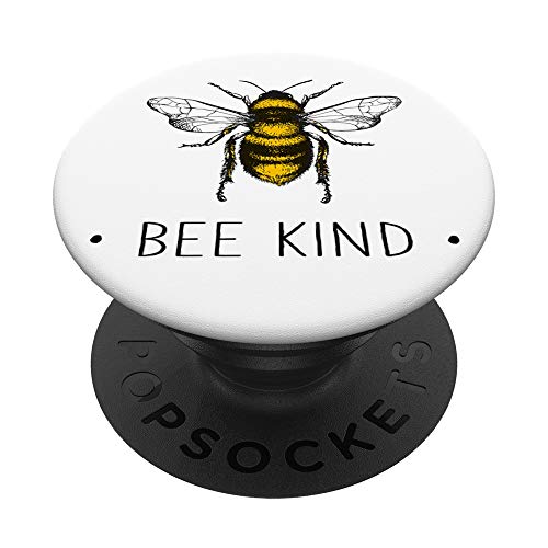 Bee Kind Summer Feminist Be Kind Kindness Gift for Men Women PopSockets PopGrip: Swappable Grip for Phones & Tablets