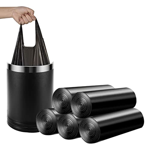 4 Gallon Trash Bags 100 Counts Handle Garbage Bags Trash Can liners Bathroom, Bedroom, Office, Car, Home Waste Bin Plastic Trash Can Liners