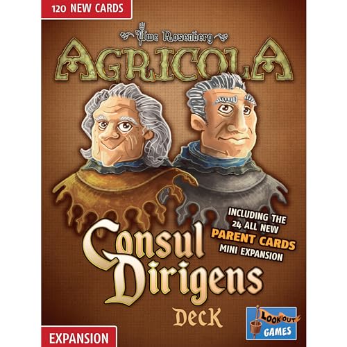 Agricola (Revised Edition) Consul Dirigens Deck Expansion | Farming Strategy Game | Advanced Board Game | Ages 12+ | 1-4 Players | Avg. Playtime 90 Mins | Made by Lookout Games, Multicolor (LK0142)