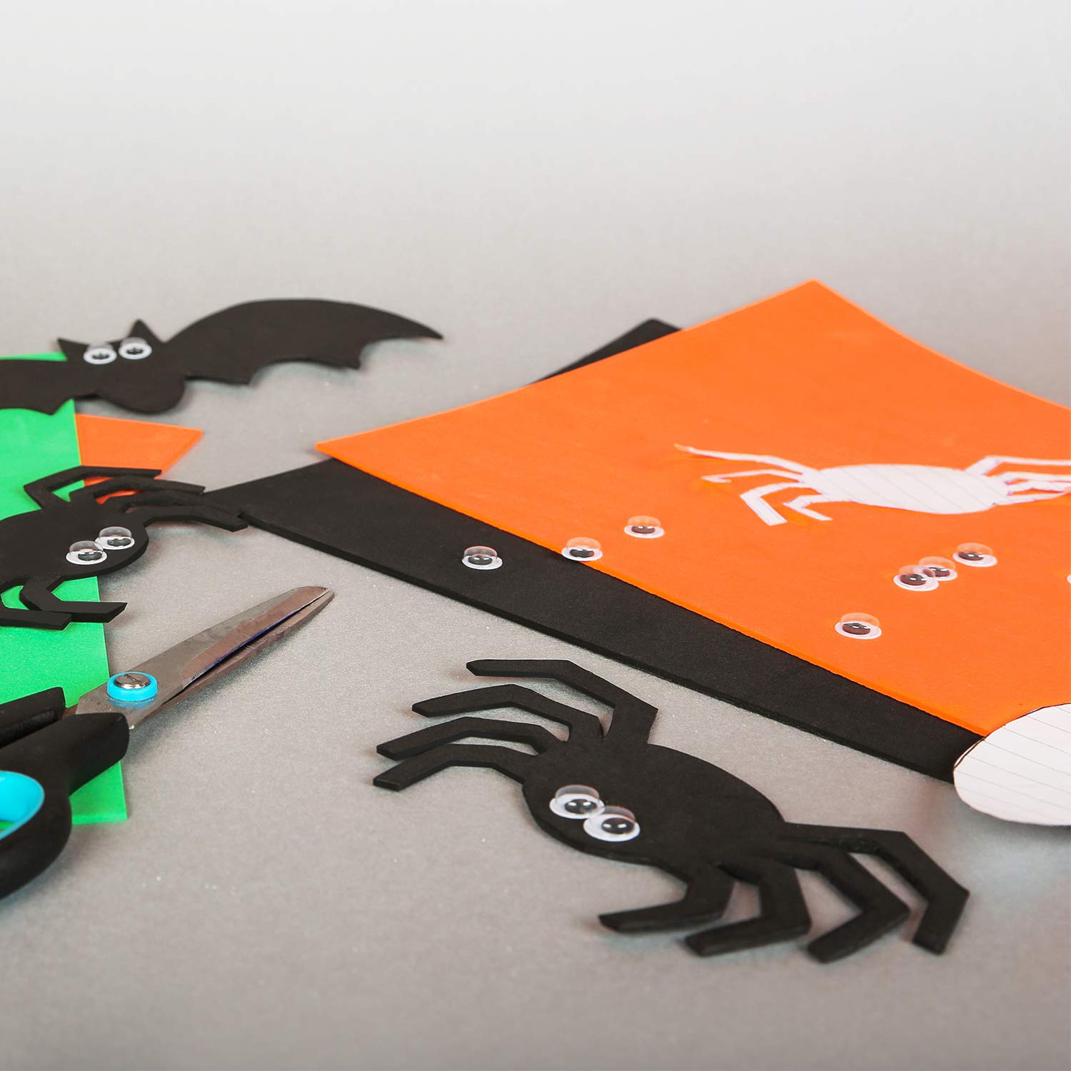 12 Pieces Halloween Felt Fabric Sheets Orange and Black Craft Felt Fabric Sheets for Halloween DIY Craft Sewing Patchwork Decorations, 11.8 x 8.3 Inches
