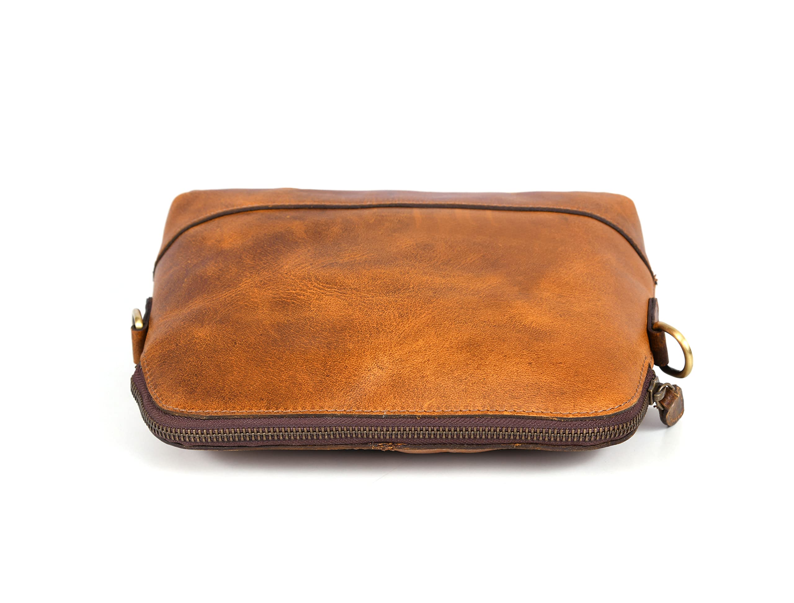 Aaron Leather Goods Crossbody Handbag for Women Genuine Leather (Medallion)