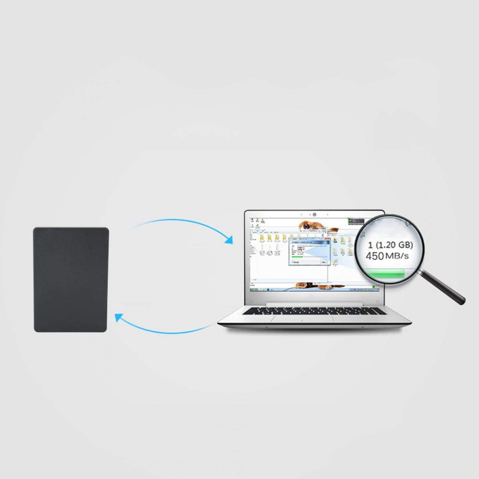 Shipenophy Durability Hard Disk Box SSD MSATA to SATA 3.0 6Gbps for Computer