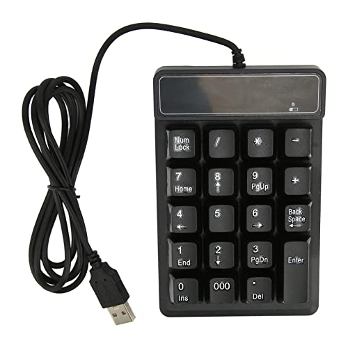 19 Keys Numeric Keypad, Mini USB Mechanical Numpad with Floating Keys, Gaming Keyboard, Portable Ergonomic Number Pad for Laptops, Computers
