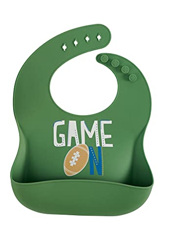 Football Silicone Bib and Rattle Rattle