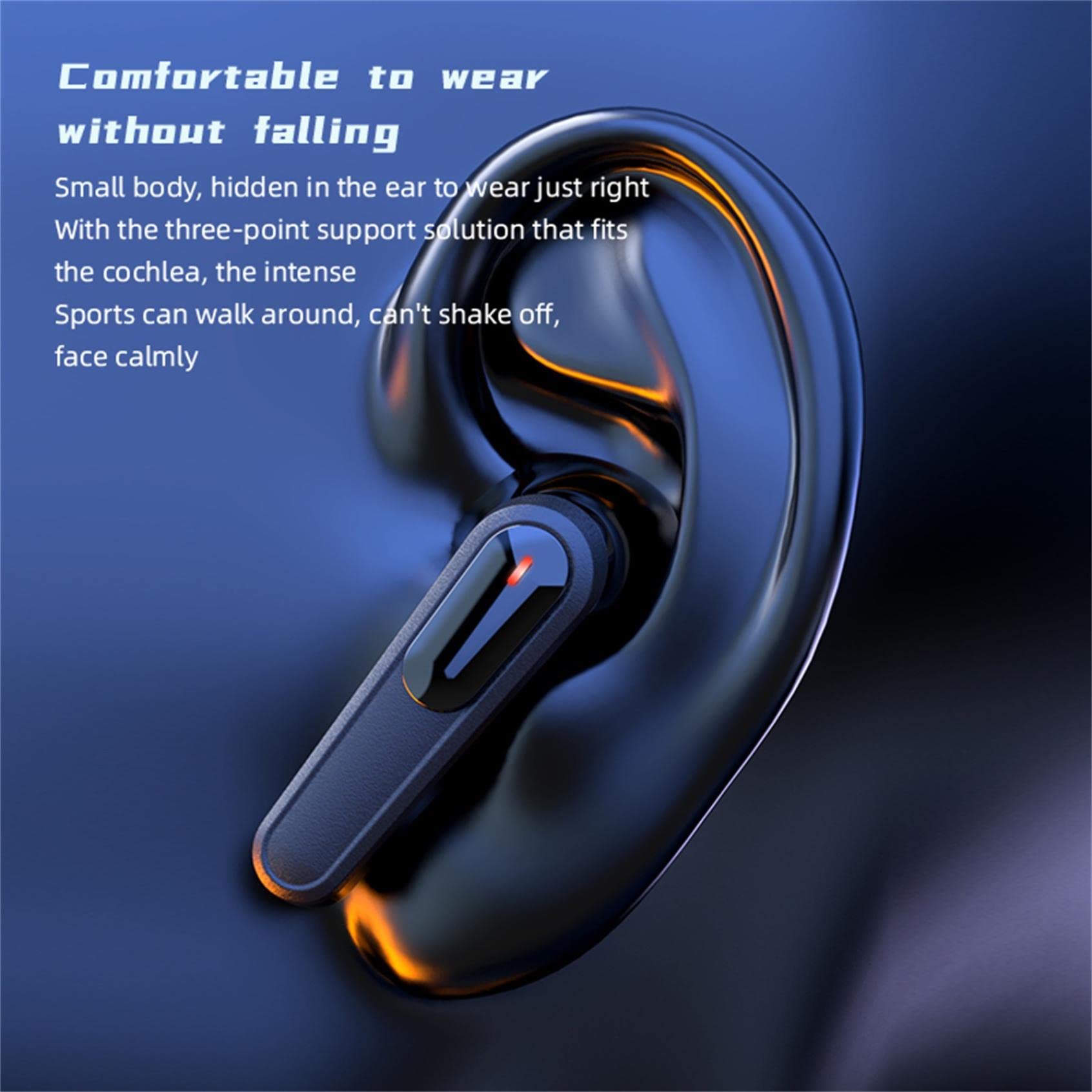 2022 New Bluetooth Earbuds Wireless Earbuds Bluetooth 5.1 Digital Display Noise Reduction Bluetooth Headset Wireless Earbuds Headset for Sports and Gym