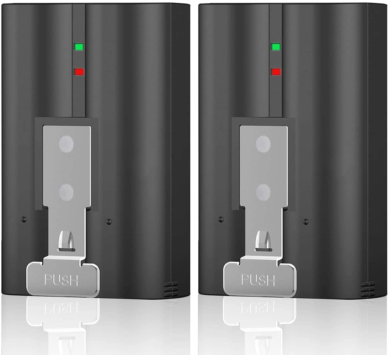 2 Packs Rechargeable 3.65V Lithium-Ion Battery & USB Charging Station Compatible with Ring, for Video Doorbell 2/3 /4 and Spotlight Cam Battery 6040mAh (2pack+Charger)