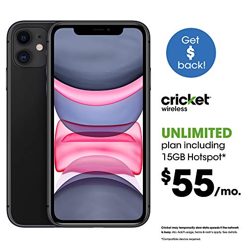 Apple iPhone 11 [64GB, Green] + Carrier Subscription [Cricket Wireless]