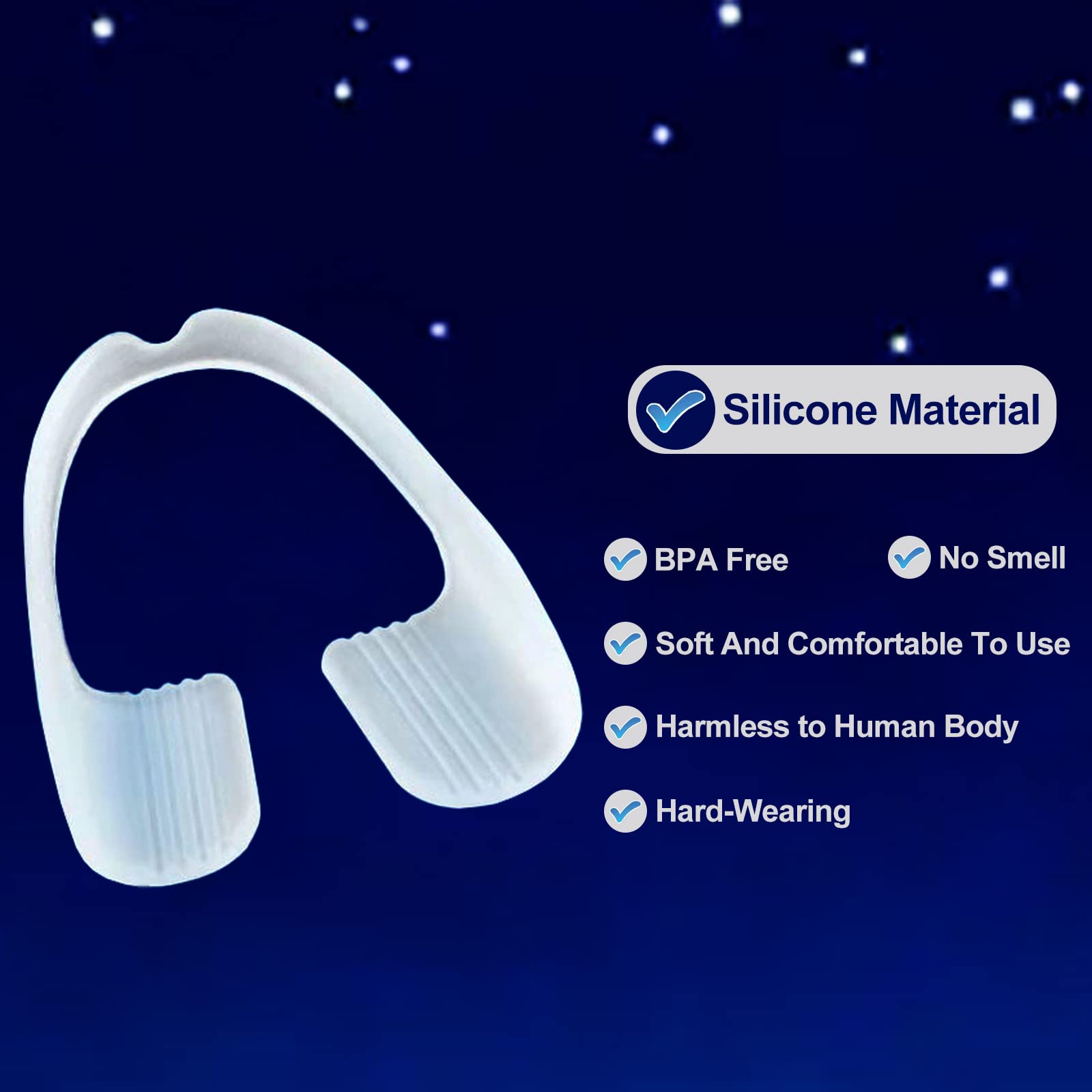 16PCS Mouth Guard for Grinding Teeth - Comfort-Fit Dental Night Guard with Portable Container Case for Clenching Teeth
