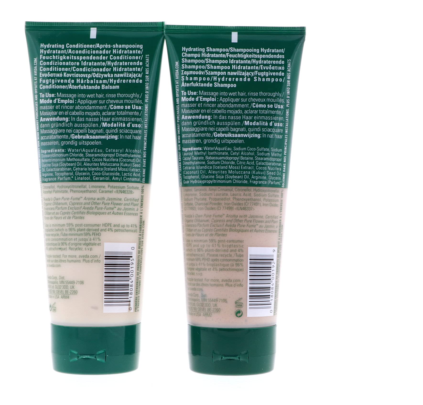 AVEDA Sap Moss Weightless Hydration Shampoo and Conditioner Set 6.7 Ounce Each