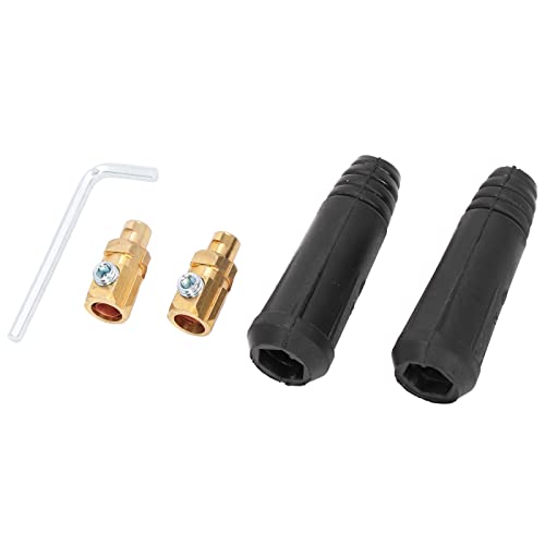 2 Set DKJ10β25 Welding Cable Quick Connectors 200A Welder Male Head Quick Fitting Accessories for All TIG Welding