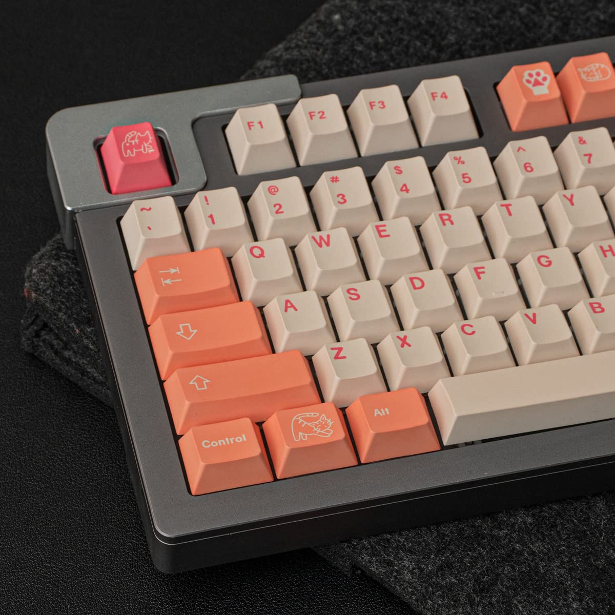 136 Keys PBT Keycaps Dye Sub Cherry Profile Keycaps Fit for 60% 65% 95% Cherry Mx Switches Mechanical Keyboard
