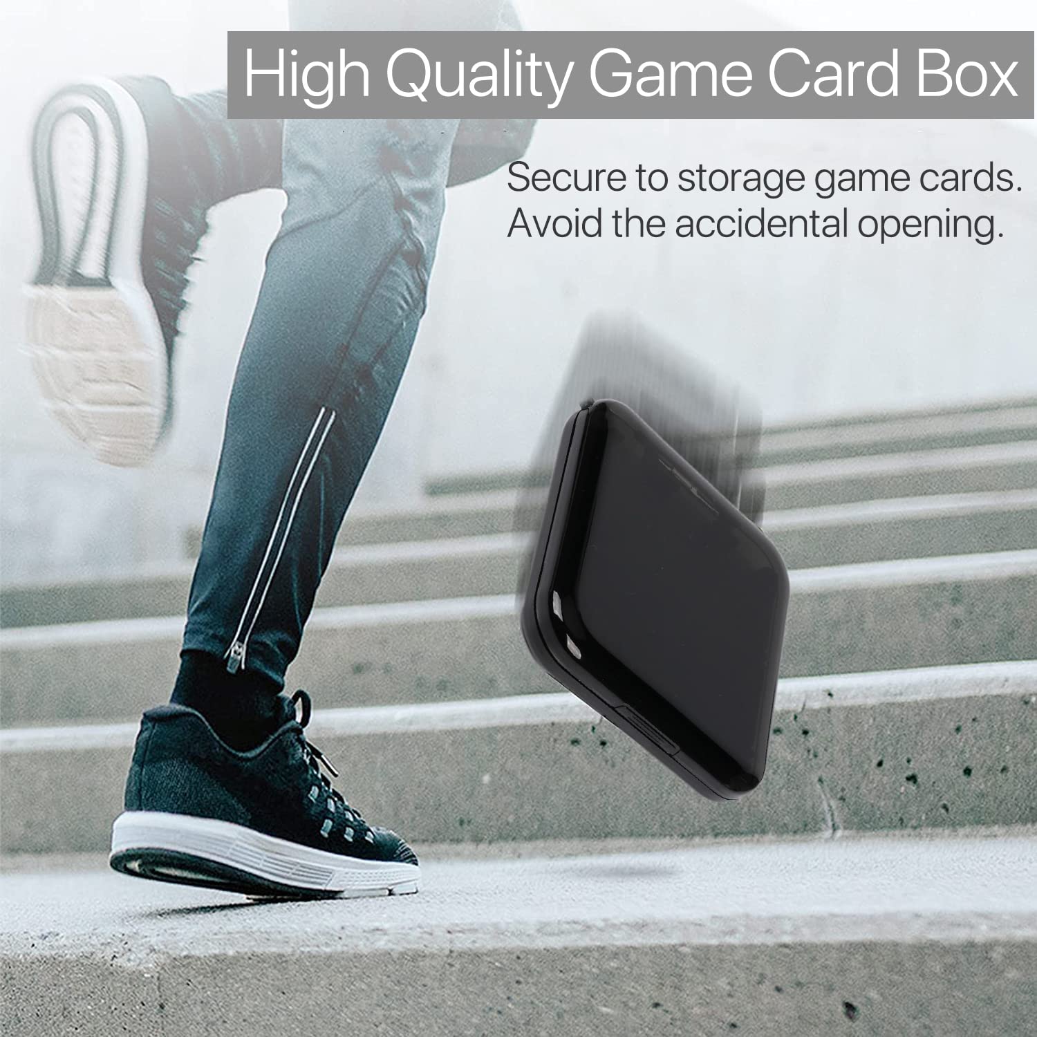 12in1 Game Card Case for Switch / Switch OLED 2021 / Switch Lite, for NS Game Card Organizer Holder Shell with 12 Game Slots, Keeps Card Safe Travel Portable (Transparent)