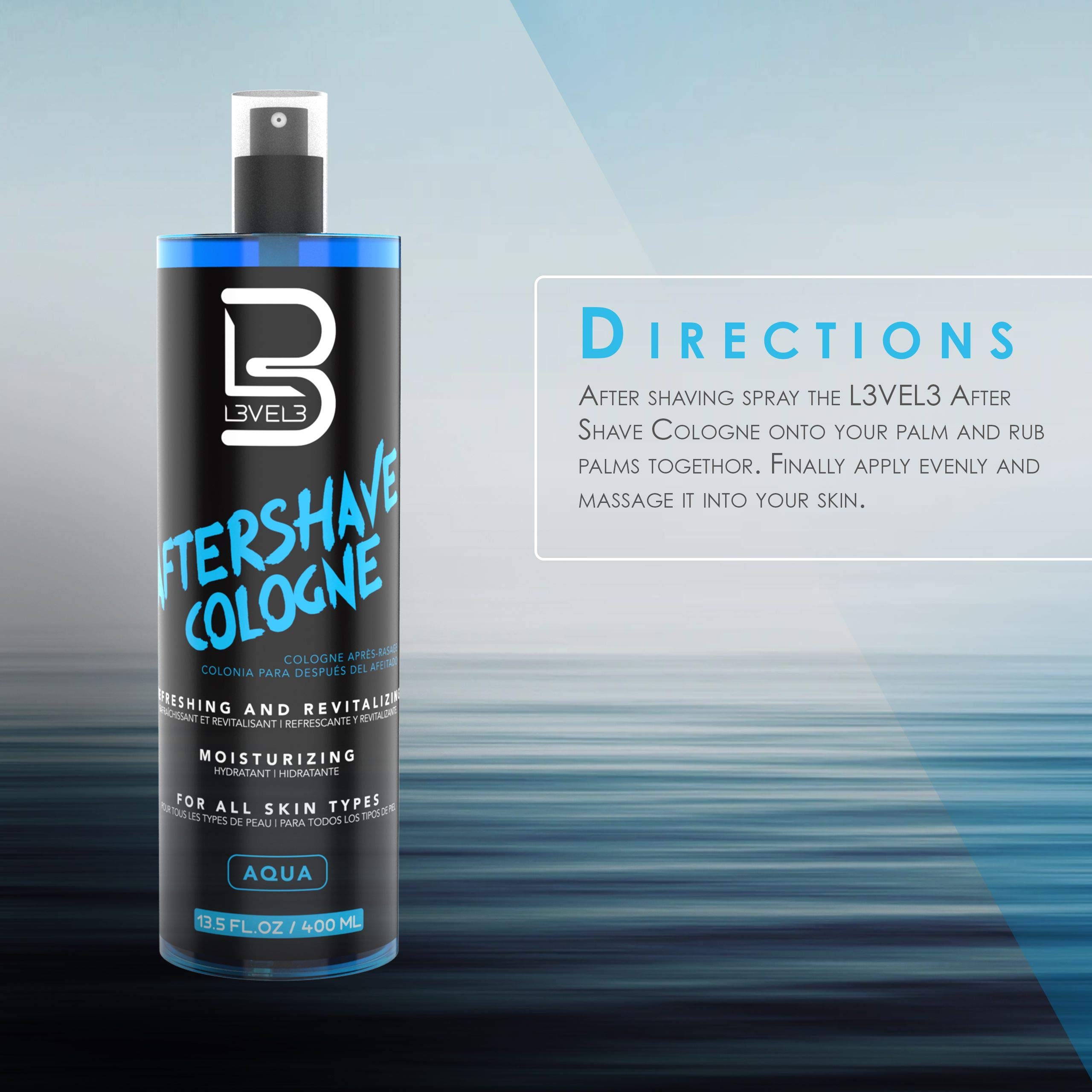 L3 - Level 3 Shaving Gel & Aftershave Kit - Calms Redness and Irritation - Hydrating and Refreshing for your Skin - Straight Razor Shave Gel - Non-Irritating - Refreshing Smell