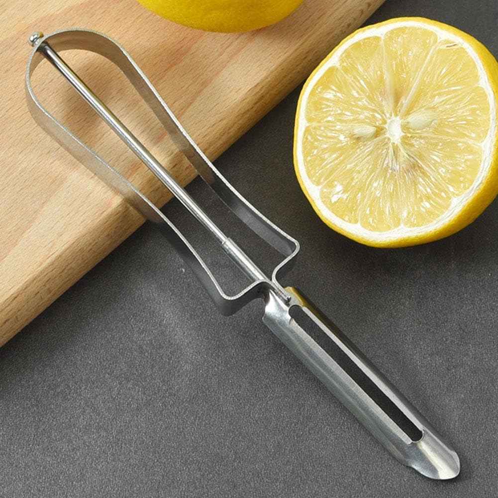 1pcs Stainless Steel Rotary Peeler Multi-function Peeling Knife,potato Carrot Hand Peeler Food Fruit Vegetable Cutter Kitchen Tools,vegetable Grater Melon Planer for Home Kitchen Outdoor