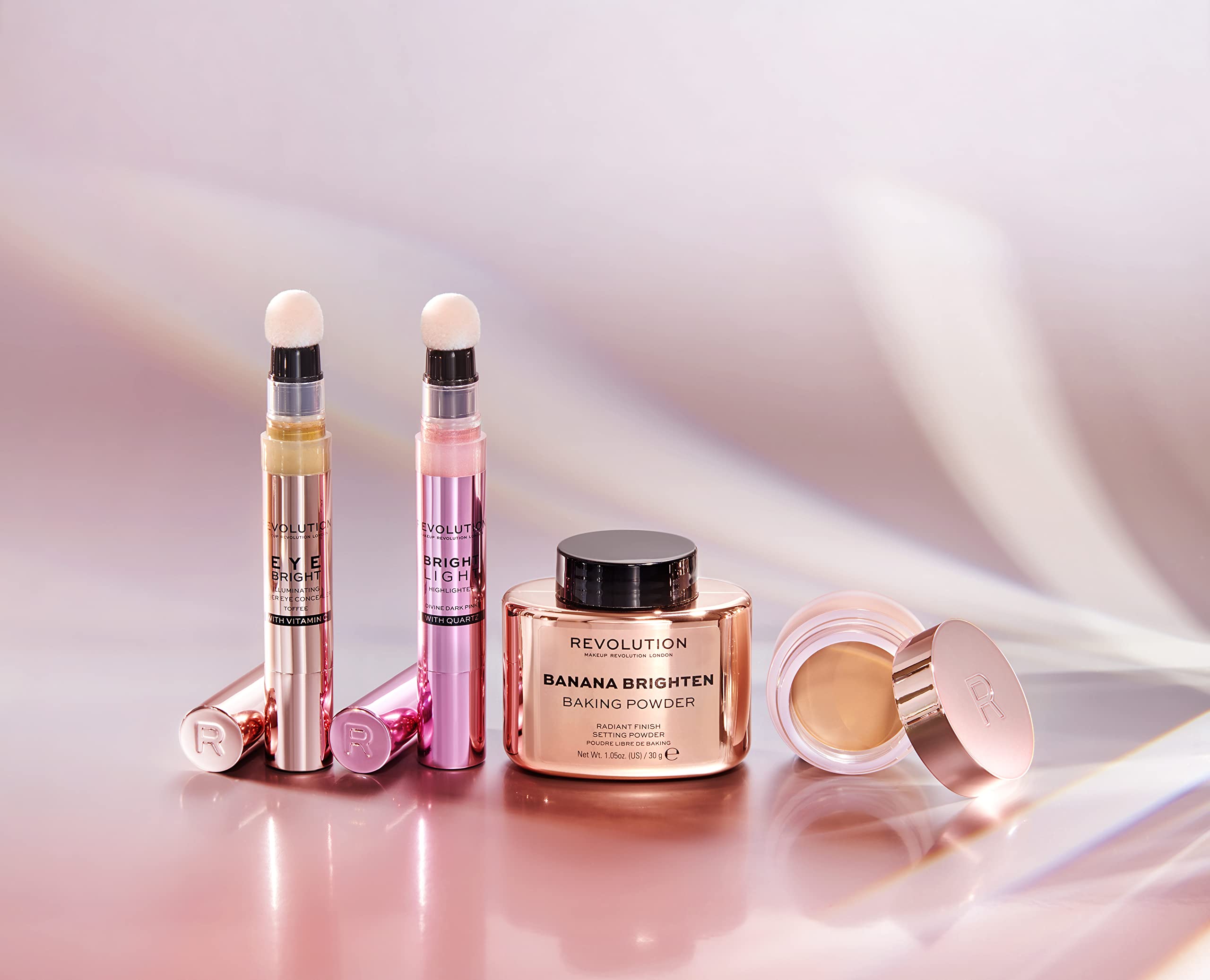 Makeup Revolution Eye Bright Concealer, Buildable Coverage, Dewy Finish, Fair, 3ml