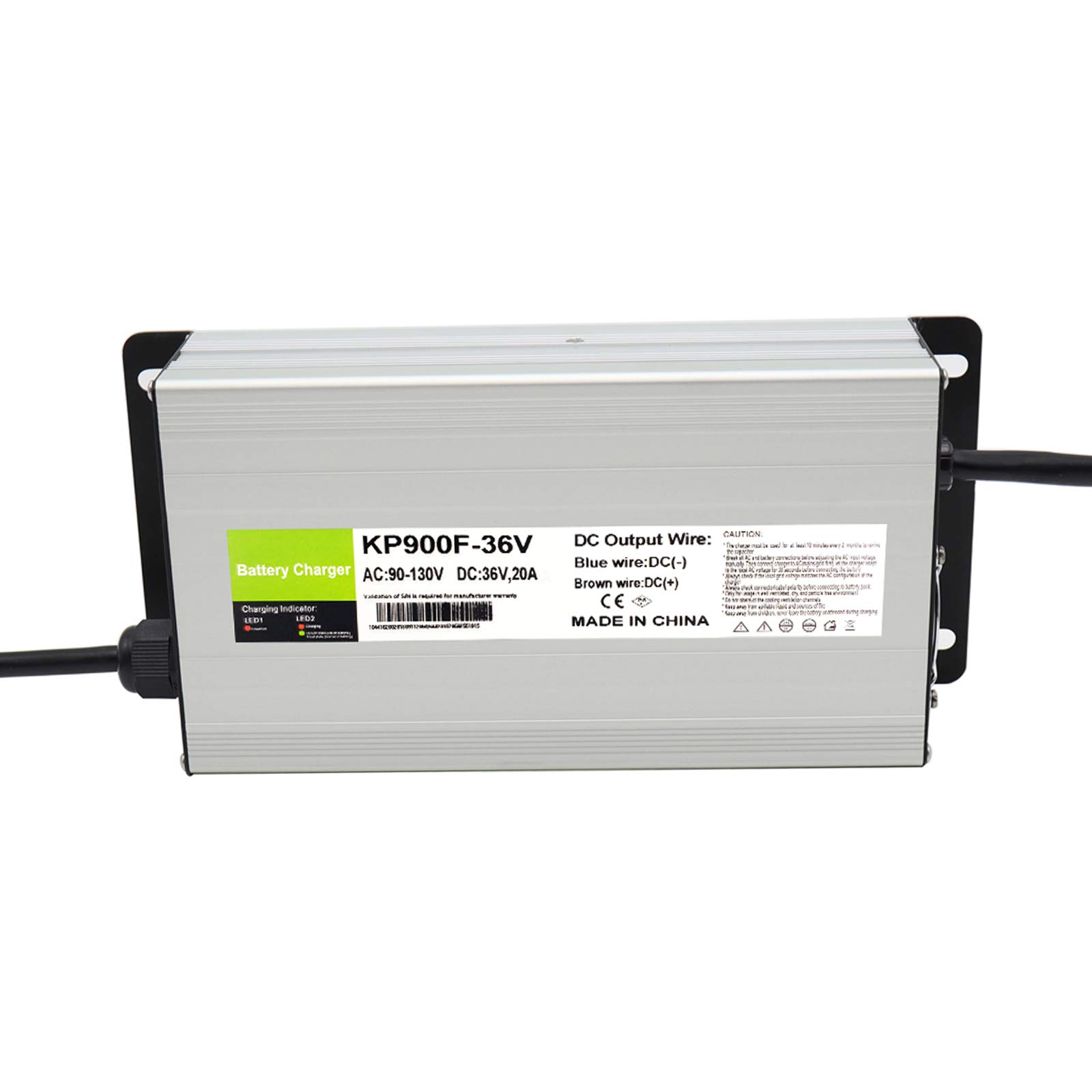 Golf Cart Battery Charger 36V 20A for 36 Volt Club Car/Yamaha Golf Cart with Crowsfoot Style Connector Crows Foot Plug