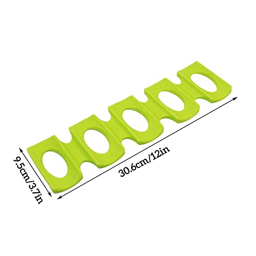 1PCS Wine Bottle Holder,Beer Can Anti-Skid Holder Silicone Stacker Cans Fridge Mat Beverages Rack for Kitchen(Black)