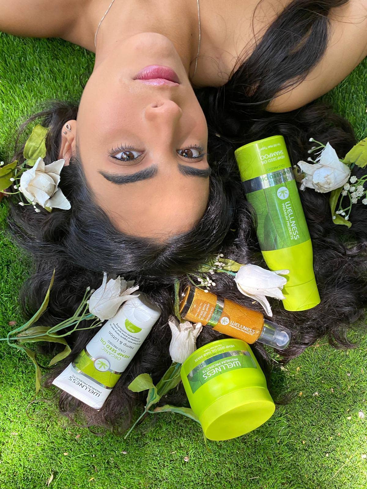 Wellness Premium Products Top 3 Sampler & Gift Box - Travel Size, Organic, Hemp Seed Oil Shampoo, Conditioner, & Treatment Mask for Strong, Healthy Hair - 3 x 1.7oz
