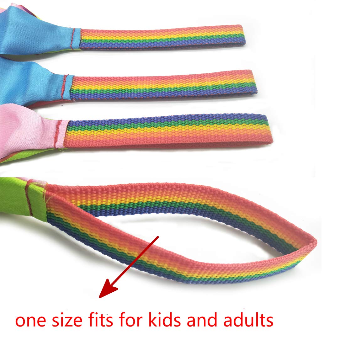 AIVIAI Rhythm Ribbon Dance Ribbons Rhythm Streamers for Baby Kids Party Supplies 12 PCS