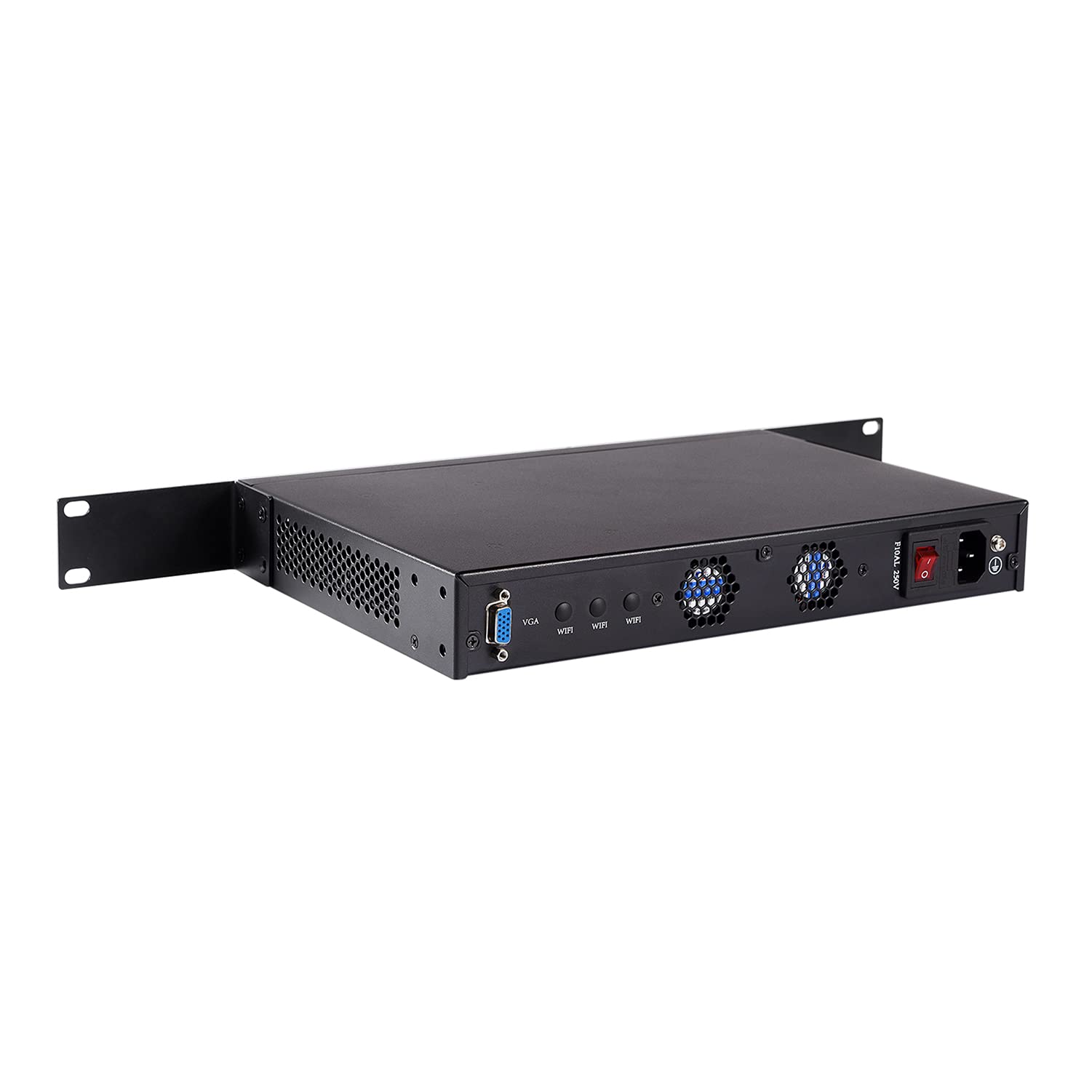 Firewall, OPNsense, VPN, Network Security Micro Appliance, Router PC, Intel I5 3320M, RS03, AES-NI/6 Intel Gigabit LAN/2USB/COM/VGA/Fan, (8G RAM/256G SSD)