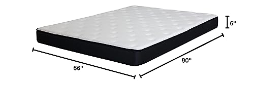Triad Lite 6 inch RV Mattress Cool Gel Foam, Glacier Cooling Stretch Cover, Firm Support, Made in The USA (66x80)