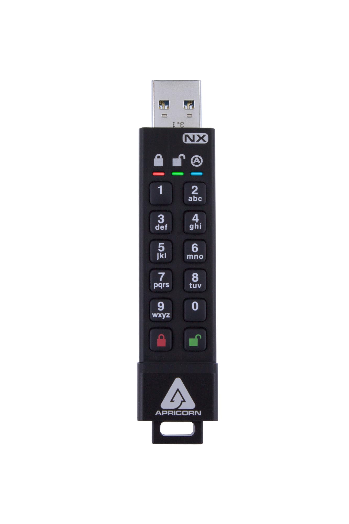 Apricorn Aegis Secure Key 3NX - USB3.0 Flash Drive ASK3-NX-8GB USB Memory 8GB Key Lock HD2239