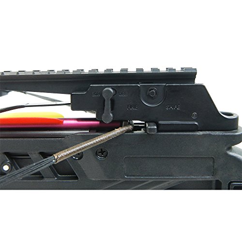 175 lb Black Hunting Crossbow Archery Bow +8 Arrows/Bolts +Rail Lube +Stringer 180 150 80 50 lbs