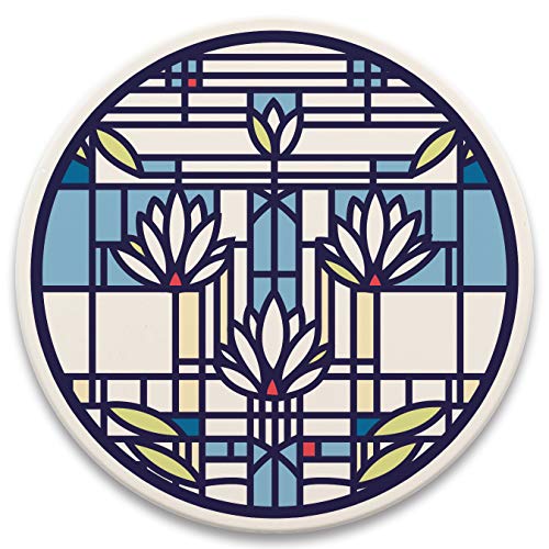 CoasterStone Frank Lloyd Wright Waterlilies Trivet, One Size, Multicolored