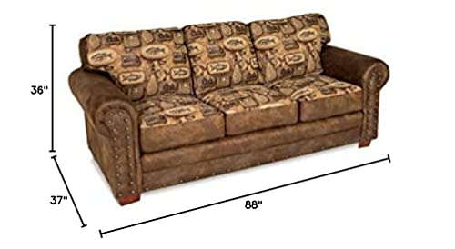 American Furniture Classics Model River Bend sleeper sofa, Brown