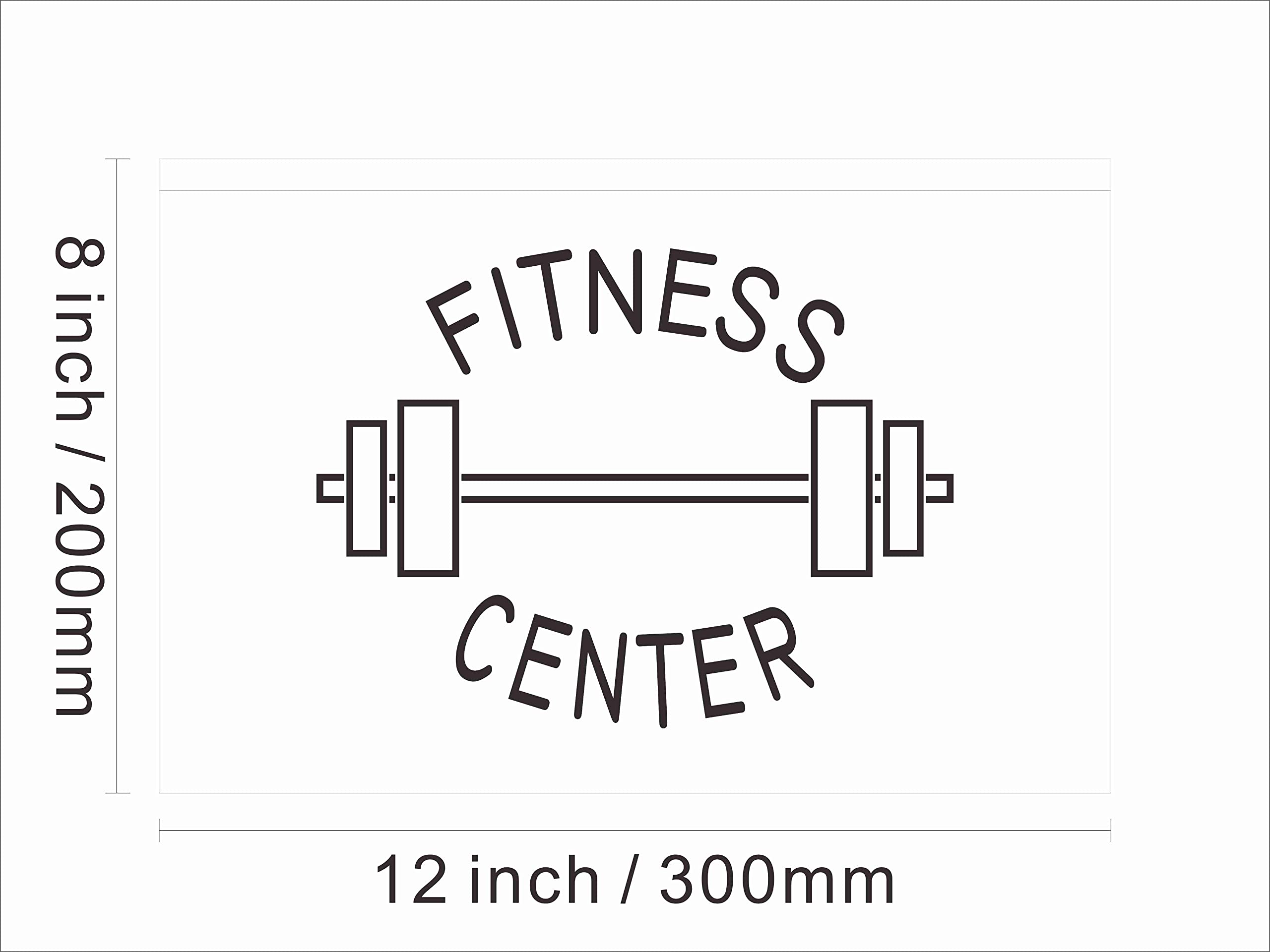 160034 Open Fitness Center Gym Room Home Decor Display LED Light Neon Sign (12" X 8", Blue)