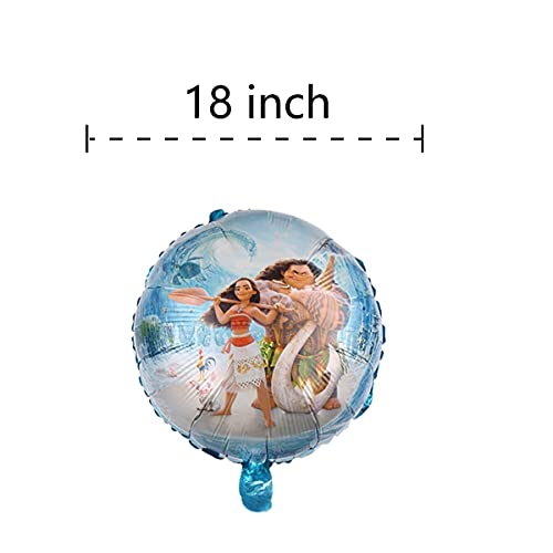 5 Pcs Foil Balloons for Moana Birthday Party Baby Shower Decorations⦠(Moana1)