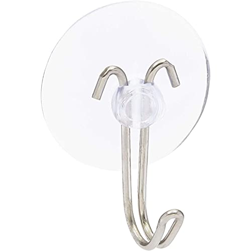 Juvale Mini Clear Suction Cup Hooks, 0.19 Inches (30 mm, 100 Pack)