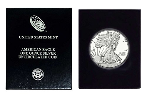 2015 - U.S. Silver Eagle in Plastic Air Tite in Magnet Close Black Gift Box - Gem Brilliant Uncirculated Dollar US Mint Uncirculated