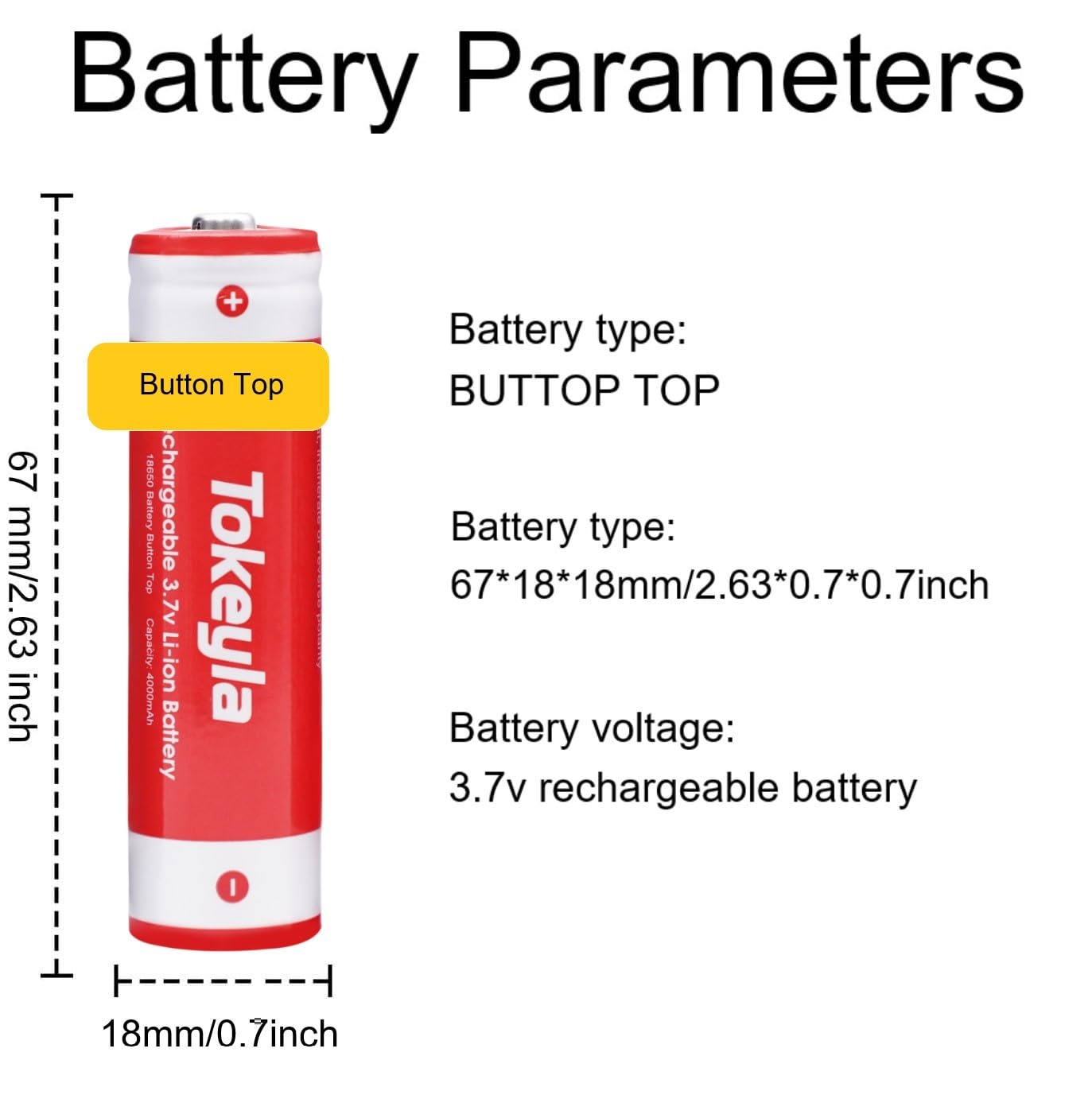 18650 Rechargeable Battery Charger with 1Pack Battery, Single-Slot Intelligent Battery Charger for 3.7V Li-ion Rechargeable Battery 18650,26650,21700,18500,18350